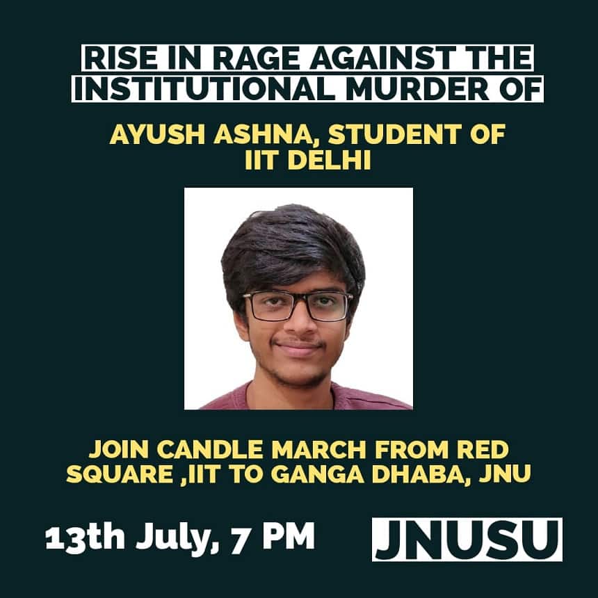 ‘Ayush belongs to SC community’, says IIT Delhi director; students demand probe